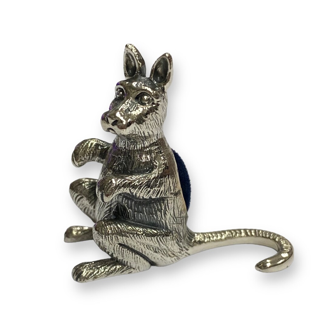Victorian Style Collectable Kangaroo Pin Cushion 925 Sterling Silver ...