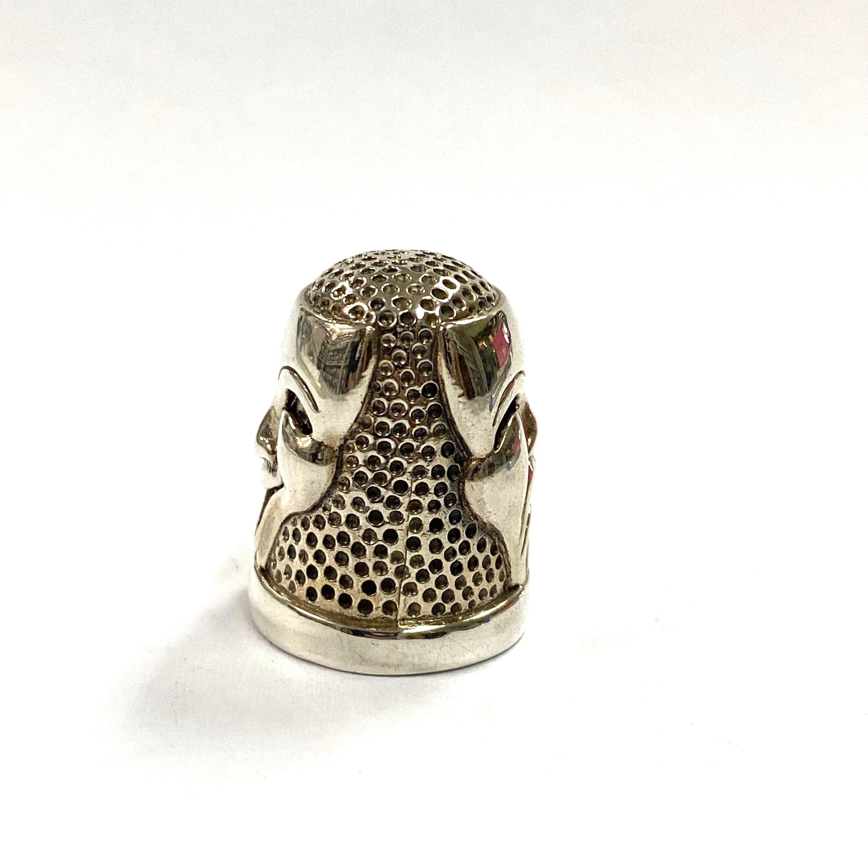 Victorian Style Drama Happy and Sad Face Sewing Thimble 925 | Etsy