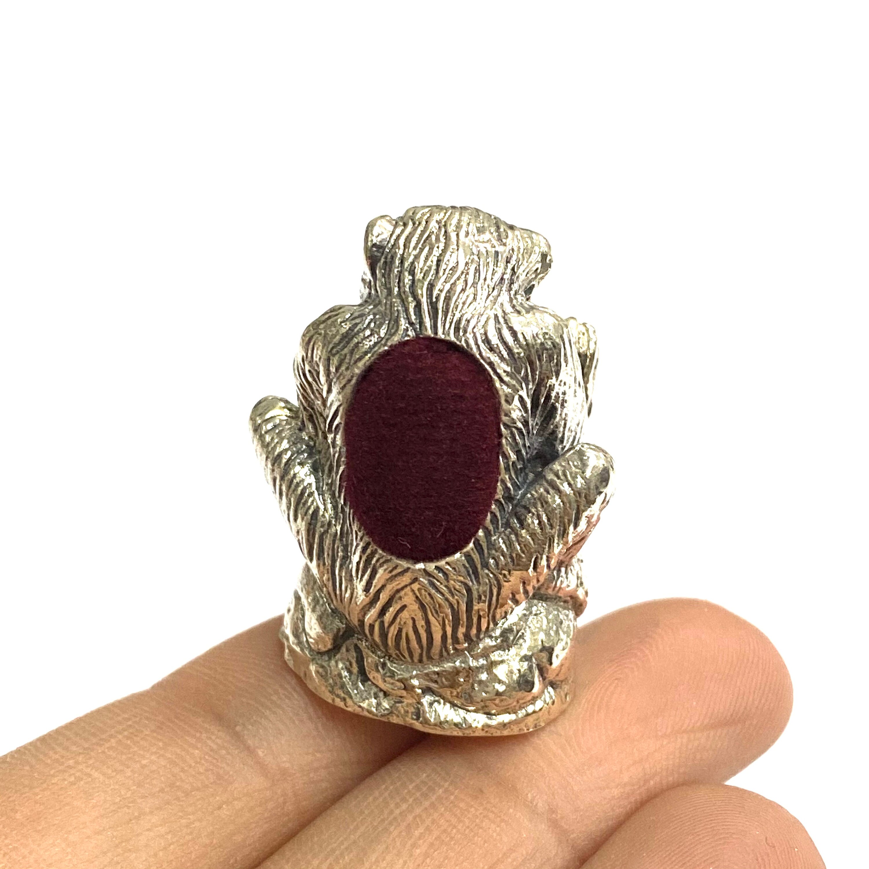 Victorian Style Collectable Monkey Pin Cushion 925 Sterling - Etsy