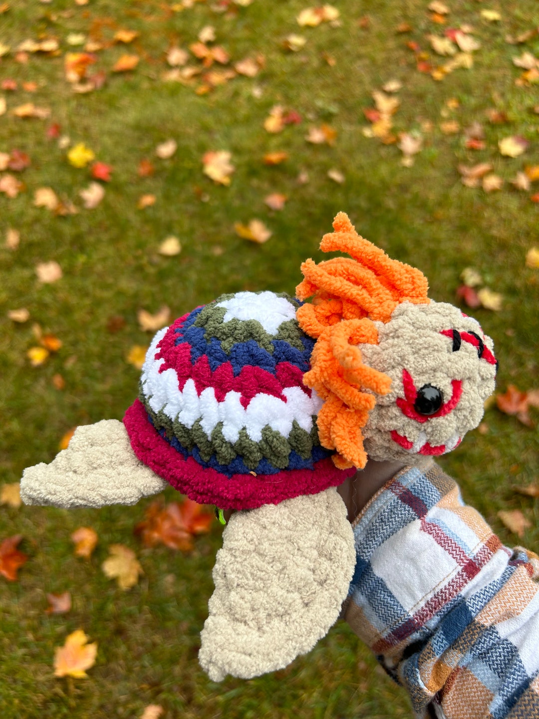 Chucky Turtle, Slasher Turtle, Crochet Turtle, Turtle Plushie, Horror ...