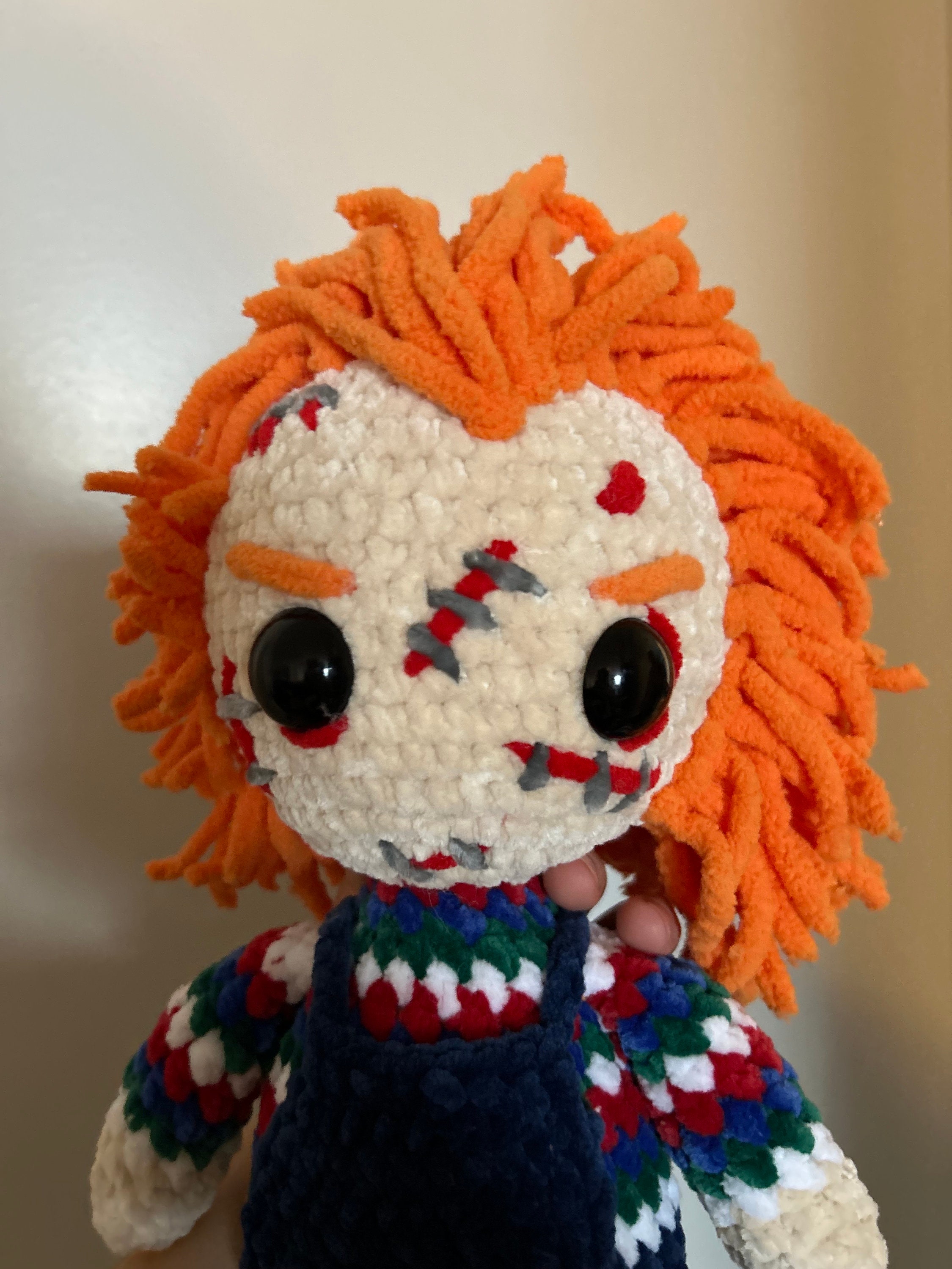 Medium Doll Slasher Plushie, Slasher Doll, Scary Killer Doll, Crochet ...