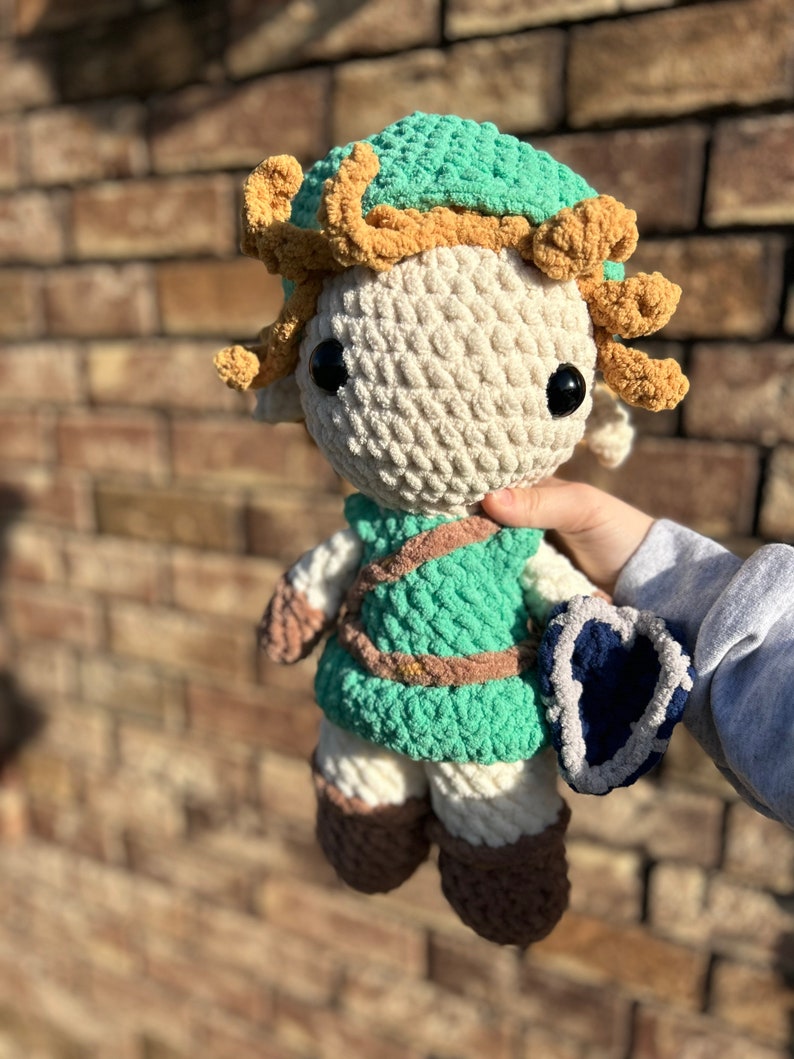 Link Plushie, Crochet Link Plushie, Link and Zelda, Zelda Plushie, Link ...
