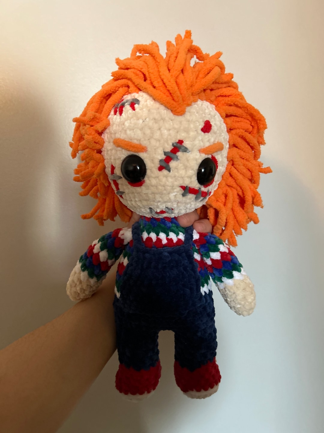 Medium Doll Slasher Plushie, Slasher Doll, Scary Killer Doll, Crochet ...