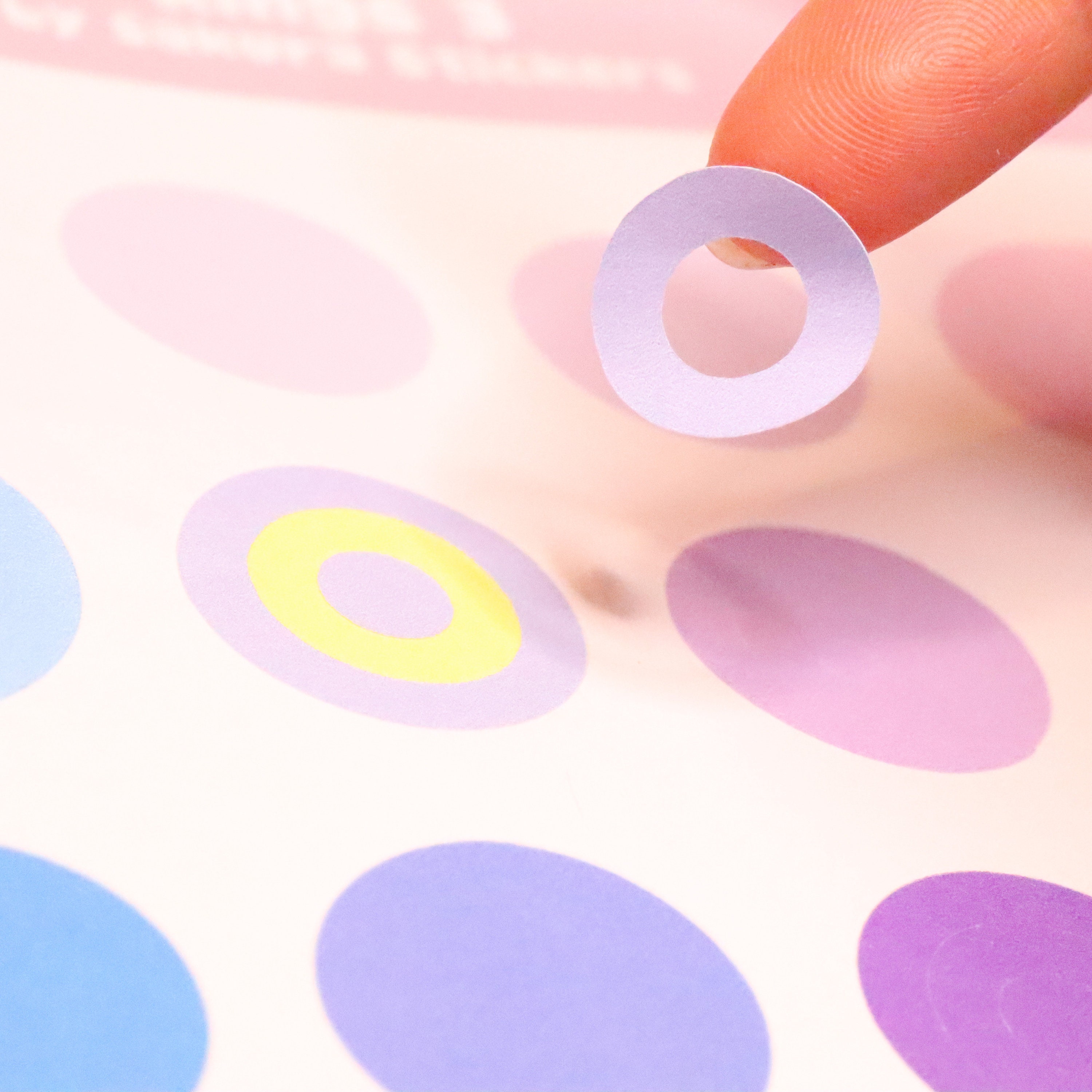 Colour Palette Rings - Set of 16 (sheets 1,2,3,4) - Sakura Stickers ...