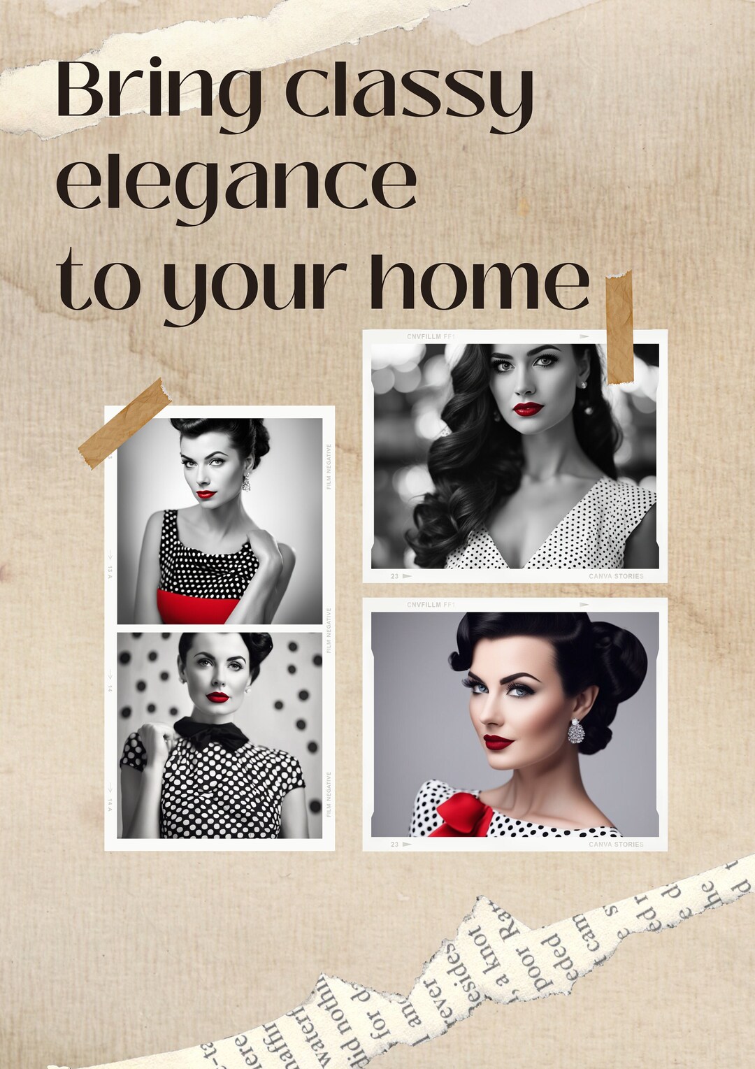 Printable Vintage Gallery Wall Art Bundle, Instant Download, Retro ...