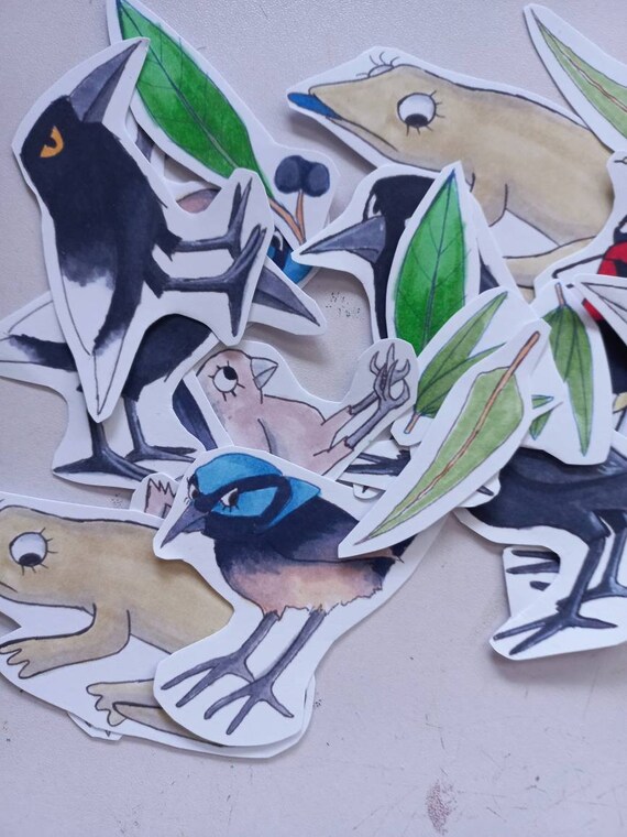 Boris & Friends Sticker Set-white | Etsy