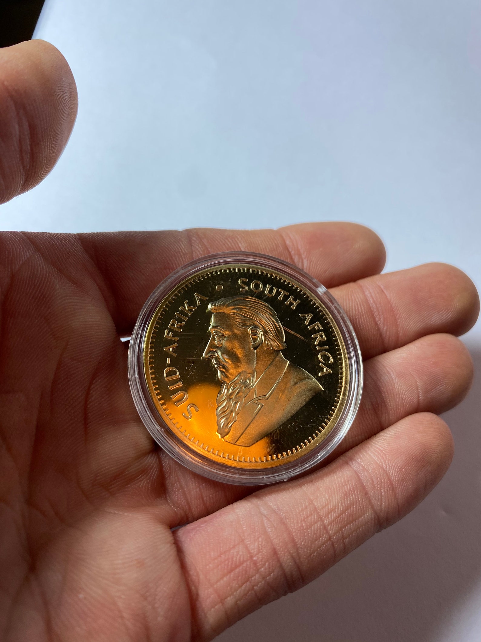REPLICA South African 2016 Krugerrand 1oz Fine Pure Gold Brass | Etsy REPLICA South African 2016 Krugerrand 1oz Fine Pure Gold Brass | Etsy