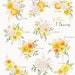 Watercolor Yellow Flowers Bouquets,boho Floral Clipart,original Hand ...