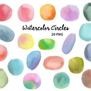 Watercolor Pastel Clipart,rainbow Clipart,original Hand Painted,free ...