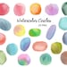 Watercolor Pastel Clipart,rainbow Clipart,original Hand Painted,free ...