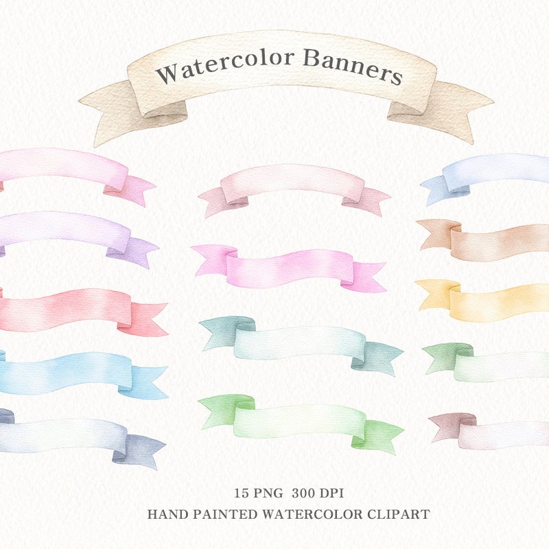Green Banner Clipart - Etsy