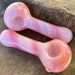 Bright Pink Swirl Glass Smoking Pipe, Pink Glass Pipe, Glass Smoking ...