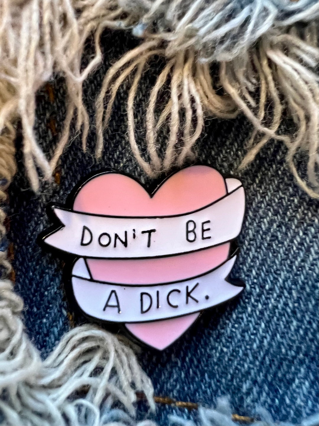 Cute Pink Heart Enamel Pin, Heart Pin, Enamel Pins, Cute Enamel Pins ...