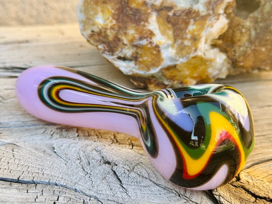 Colorful Psychedelic Glass Pipe, Psychedelic Glass Pipe, Colorful Glass ...