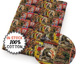 Godzilla Fabric - Etsy