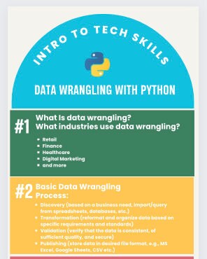 Infographic Intro to Python for Data Wrangling - Etsy