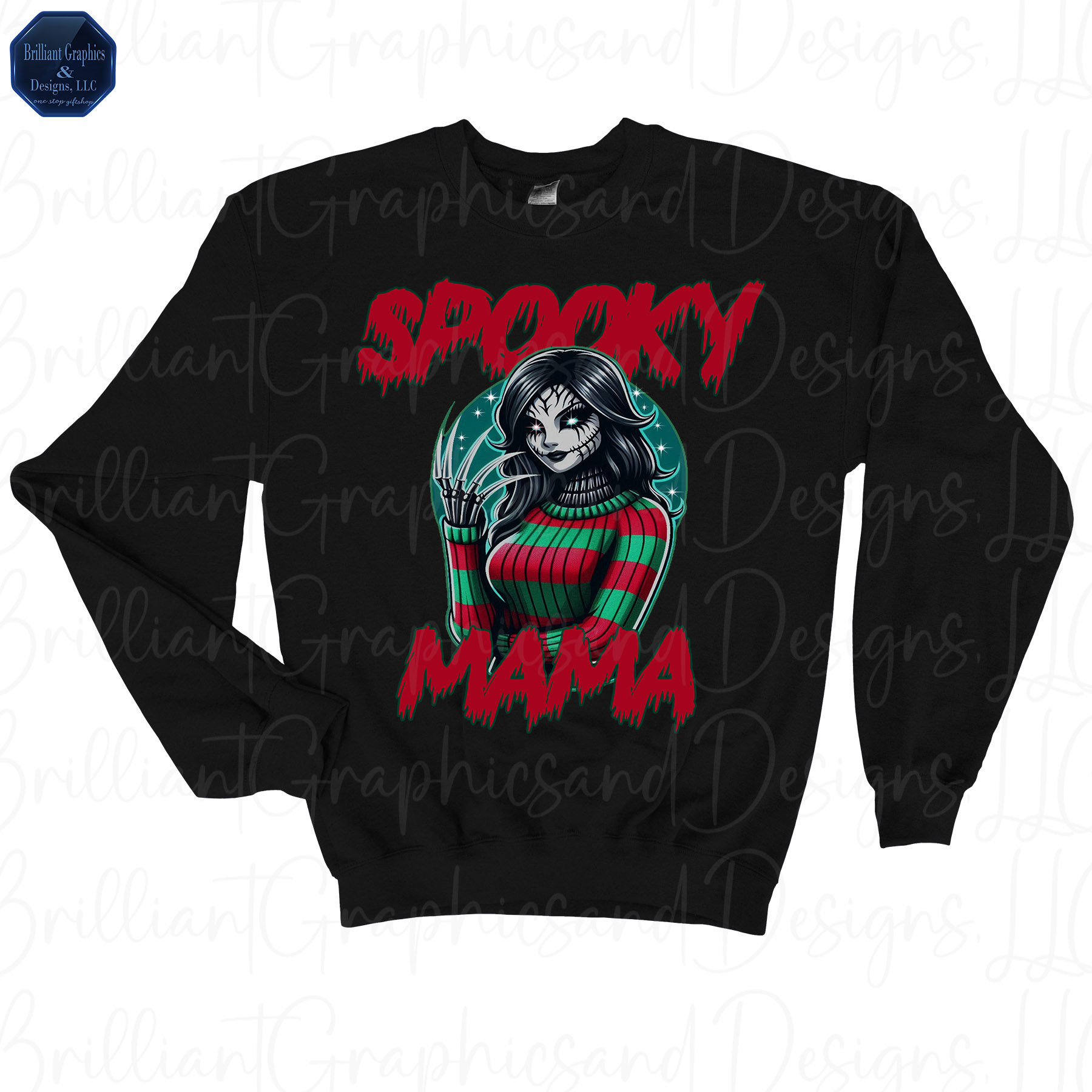 Mama Horror Movie Lover |PNG Bundle|4 Files. Sublimation. Halloween ...