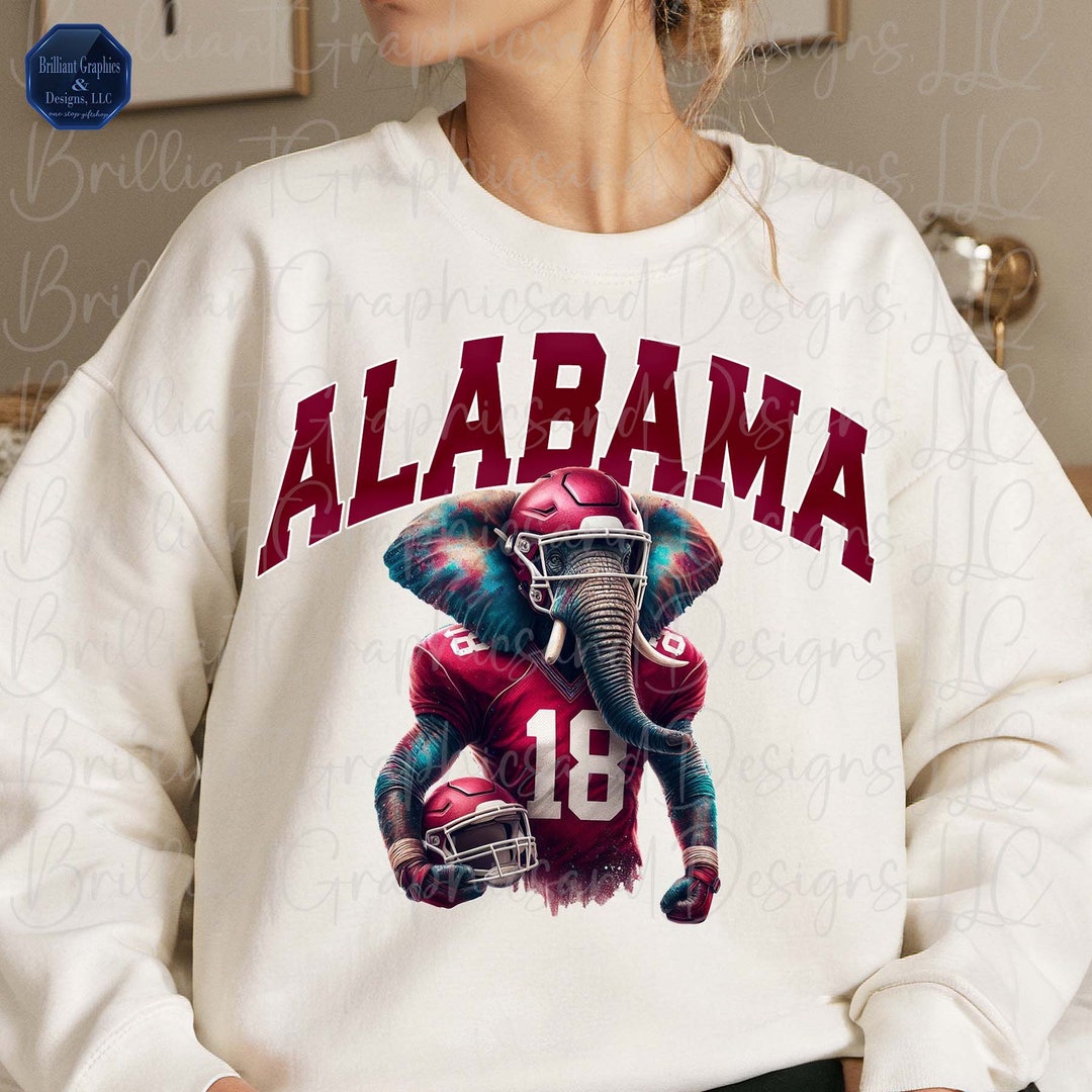 Alabama Football PNG Clipart. Sublimation File. DTF. Crimson Tide Fan ...