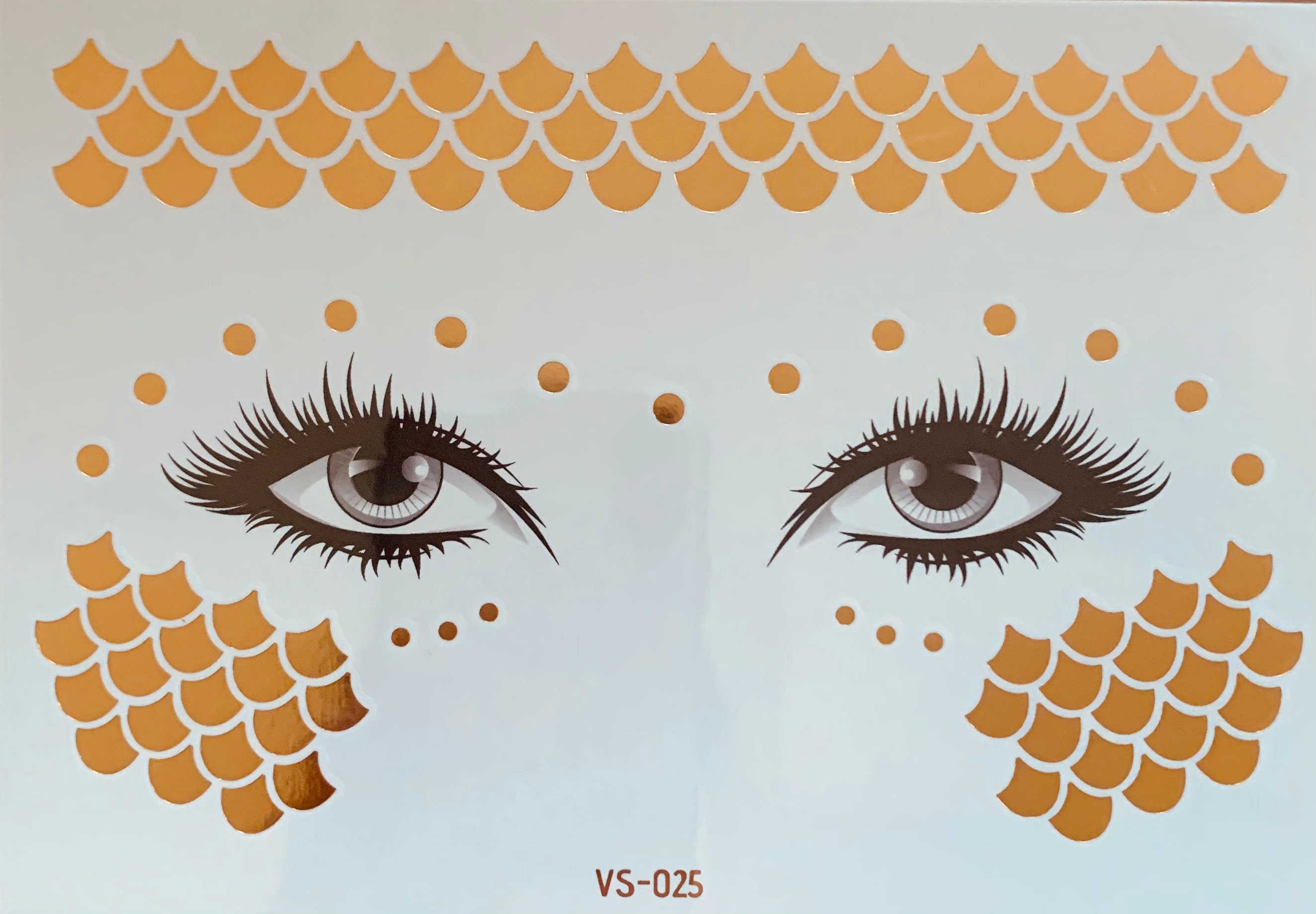 Metallic Face Tattoo Sticker STAR FLASH Freckles Lexotic - Etsy