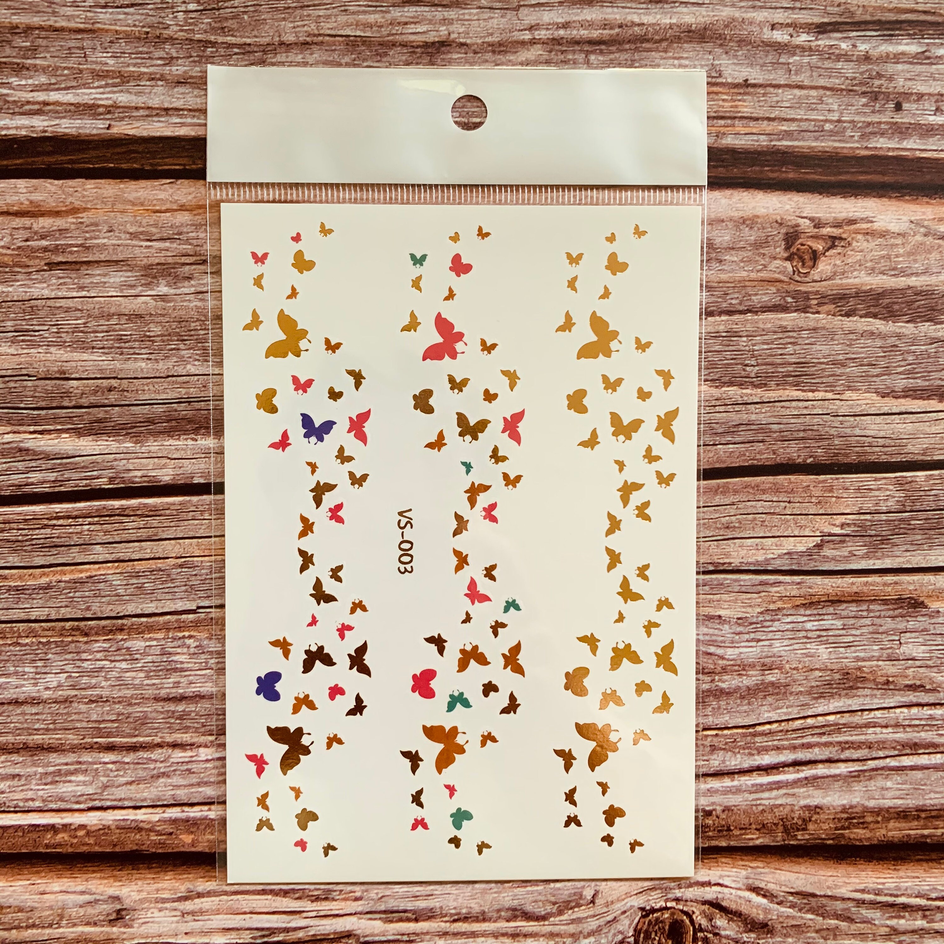 Metallic Face Tattoo Sticker STAR BUTTER FLASH - Etsy