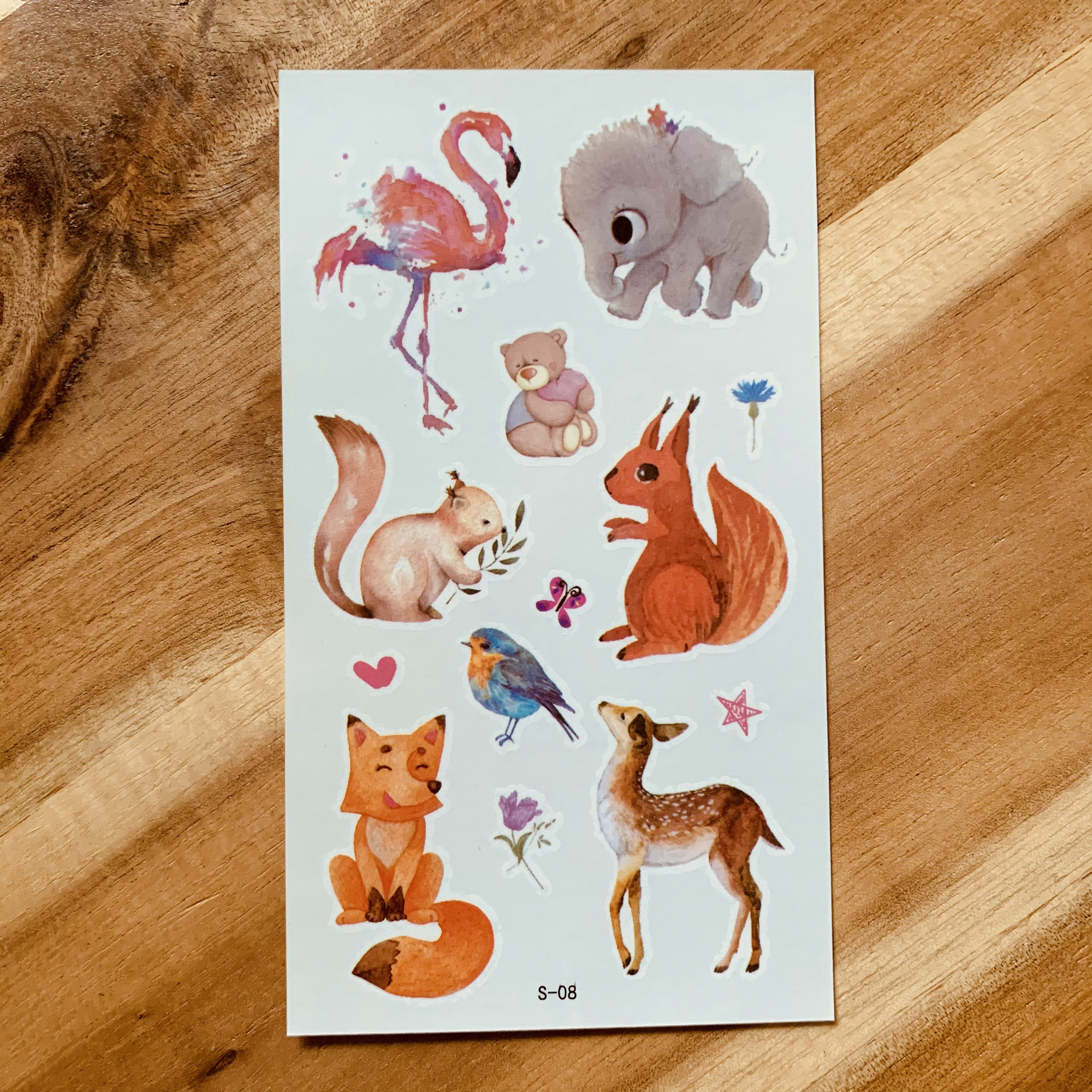 Kids Tattoo ANIMAL ZOO Temporary Tattoo Tattoo Sticker | Etsy