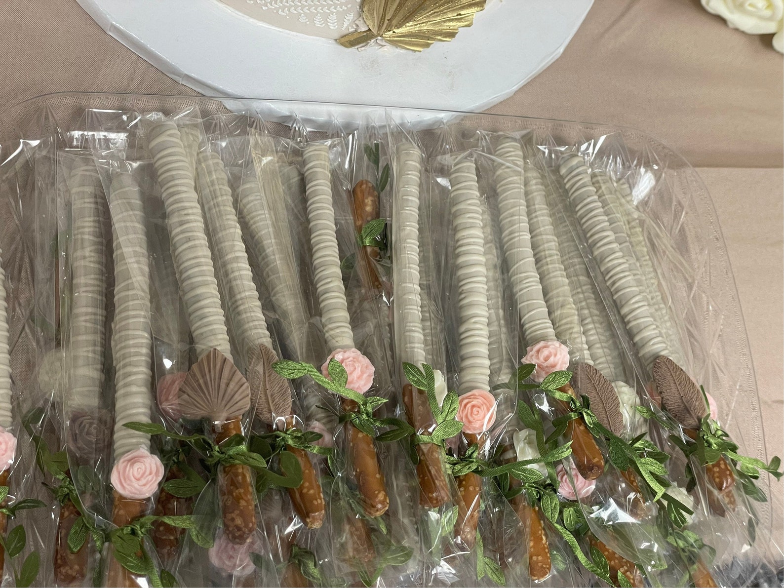Boho Theme Baby Shower Chocolate Covered Treats Boho Dessert Table ...