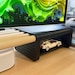 DIY Modular Desk Shelf Riser – Black Supports for 1" Dowels (custom ...