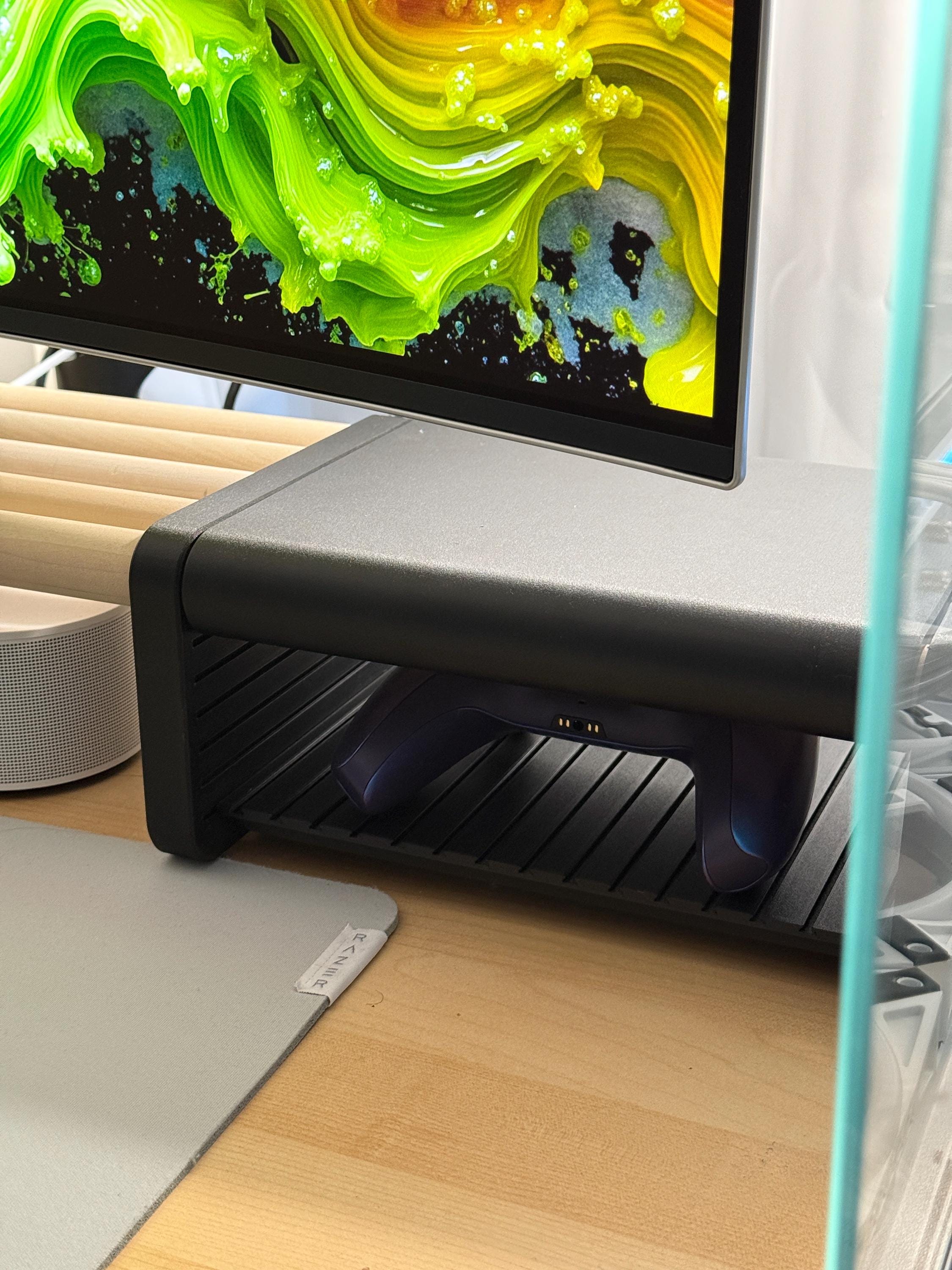 DIY Modular Desk Shelf Riser – Black Supports for 1" Dowels (custom ...