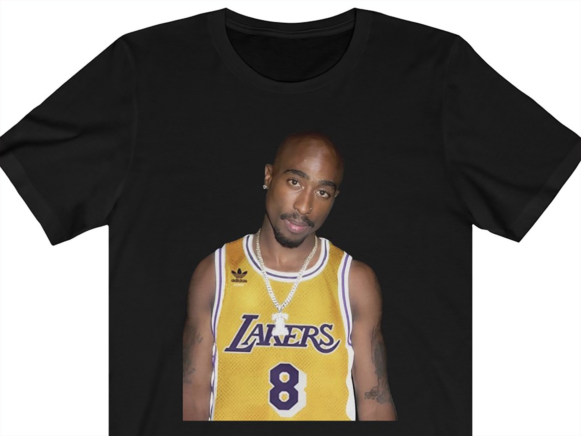 Tupac Shakur x Kobe Bryant Crewneck T-Shirt 2Pac Lakers Tee | Etsy Tupac Shakur x Kobe Bryant Crewneck T-Shirt 2Pac Lakers Tee | Etsy