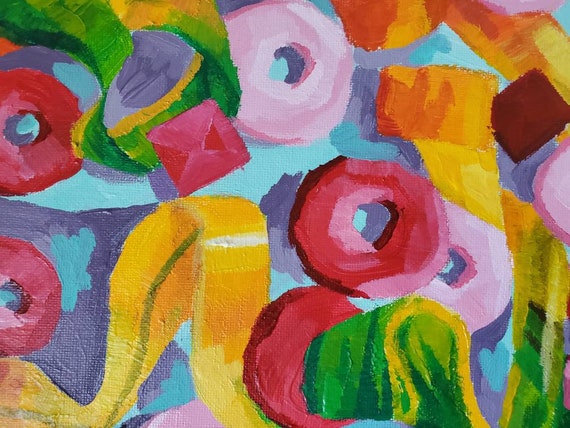 Cuadro De Pinturas De Caramelo De La Casa De Colores