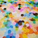 Rainbow Paper Dots Layered Collage Original Abstract Colorful Paper Cut ...