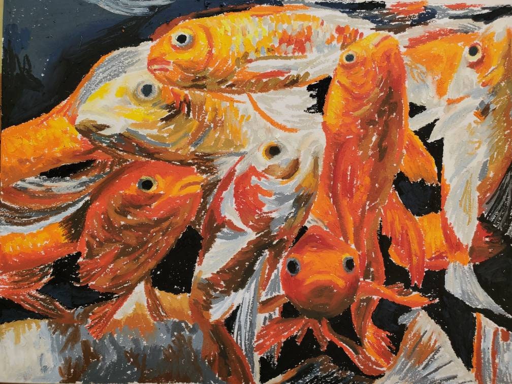Pastel Drawings Of Fish