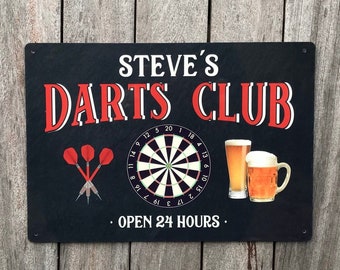 Funny Personalised Home Bar Licence Sign, Metal Tin Sign/plaque Man ...