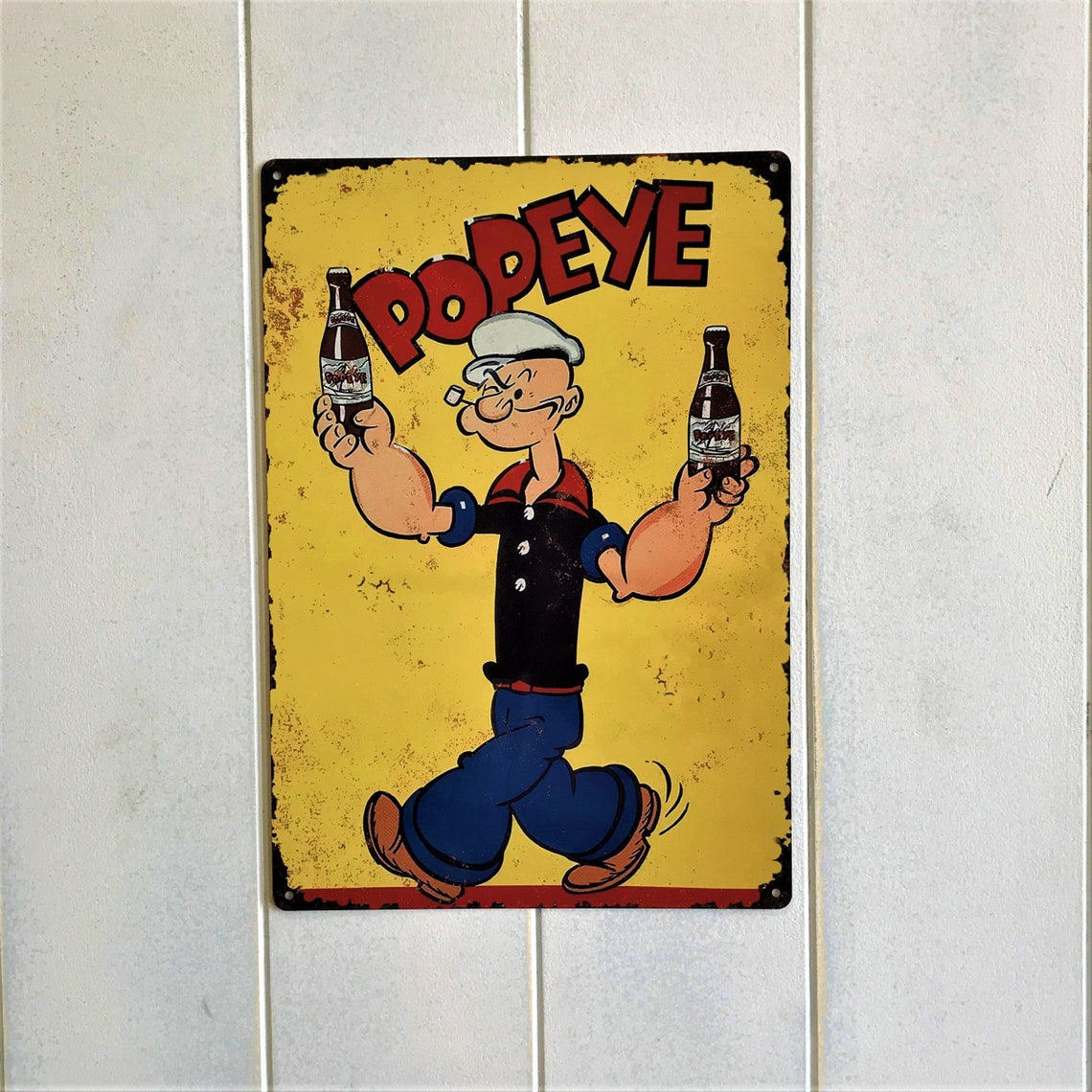 Popeye the Sailor Popeye Beer Sign Home Bar Pub Metal Sign - Etsy