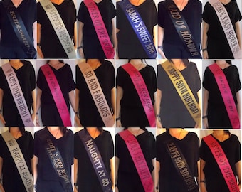 Hen Party Sashes | Etsy UK