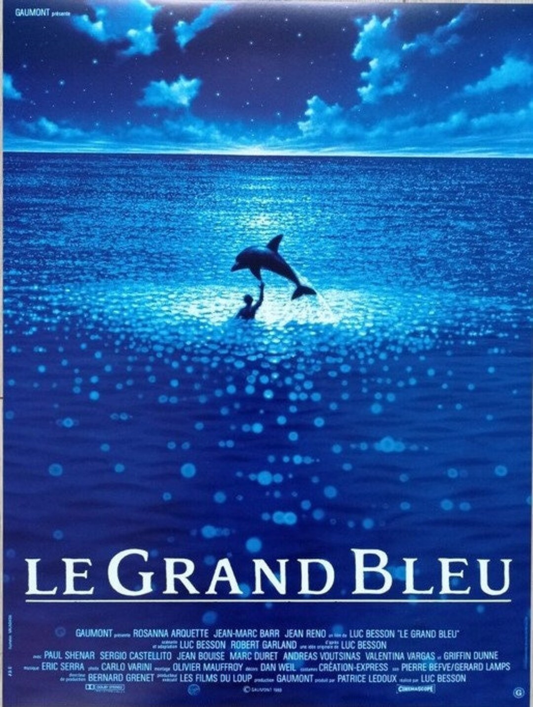 The Big Blue Rolled Cinema Poster Small Format 53x40cm LUC BESSON - Etsy UK