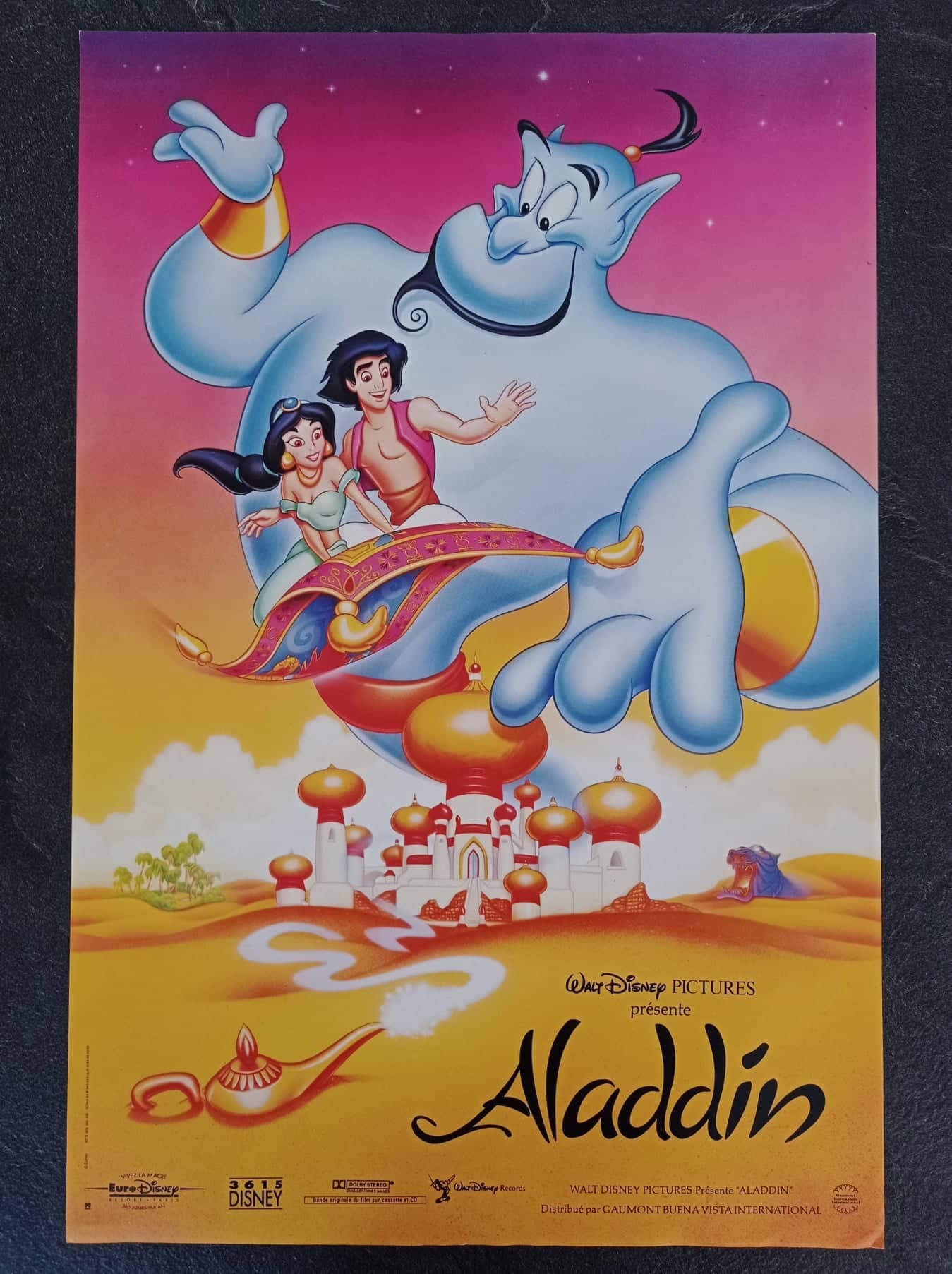 Aladdin Original Cinema Poster Rolled Small Format 60x42cm Walt Disney ...