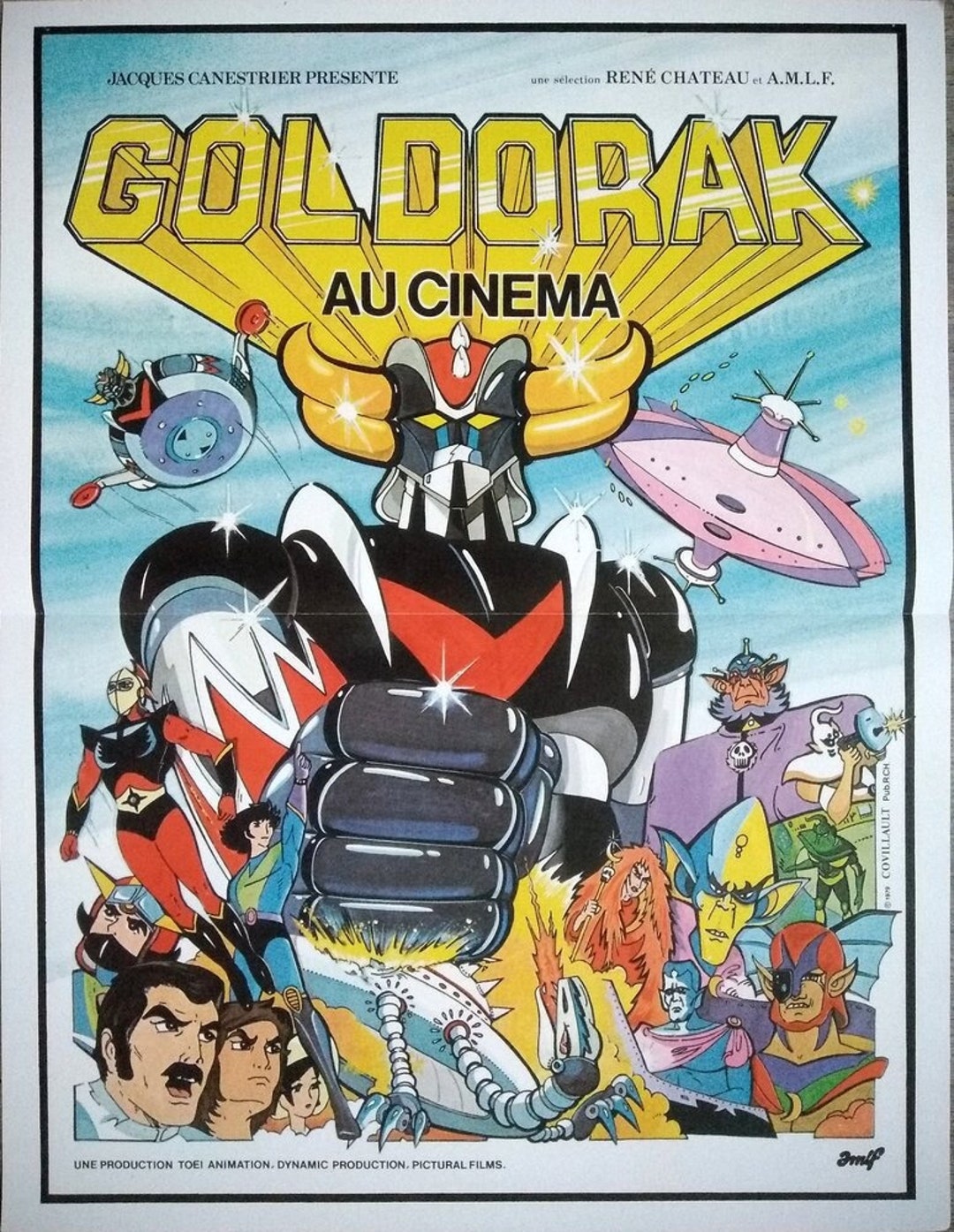GOLDORAK FOLDED Cinema Poster Small Format 53x40cm - Etsy