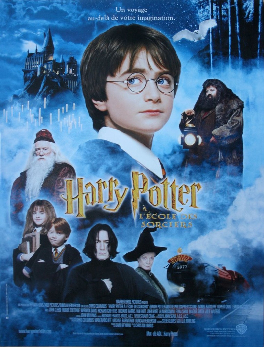 Harry Potter at the School of Wizards Poster Original Cinema Rolled ...