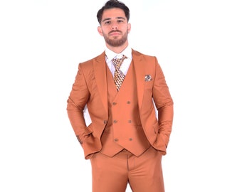 Copper Suit Jacket Men - Etsy
