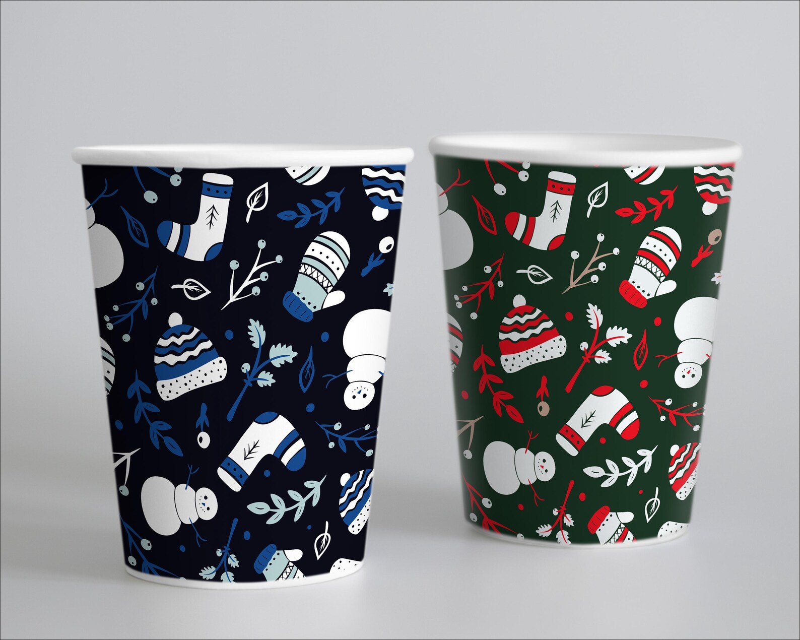 Winter Holiday Seamless Digital Pattern, Snowman Digital Paper, Xstmas ...