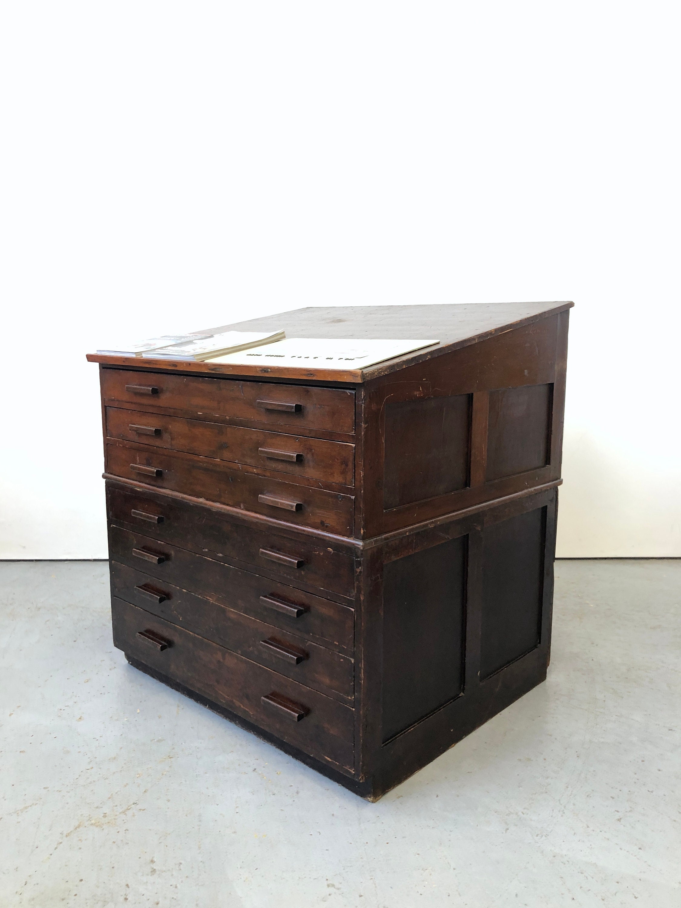 Vintage 1950s A1 Architects Plan Chest / Drawers. Map - Etsy