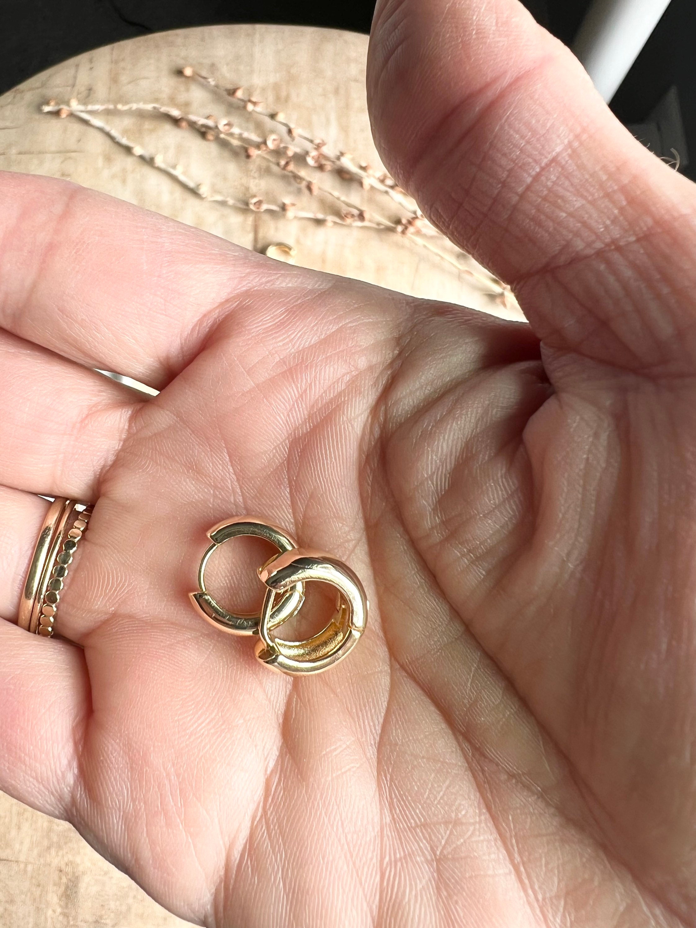 14K Gold Filled Chunky Huggies-three Sizes to Choose From - Etsy 14K Gold Filled Chunky Huggies-three Sizes to Choose From - Etsy