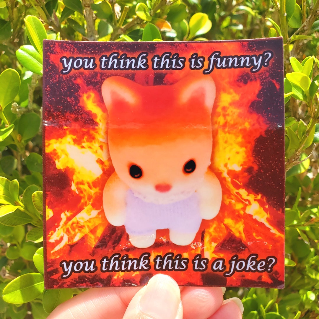 You Think This is Funny 3 Vinyl Sticker Clowncore Toycore Weirdcore ...