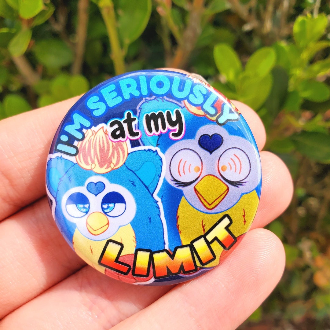 I'm Seriously at My Limit 1.5" Meme Button | Clowncore Kidcore Toycore ...