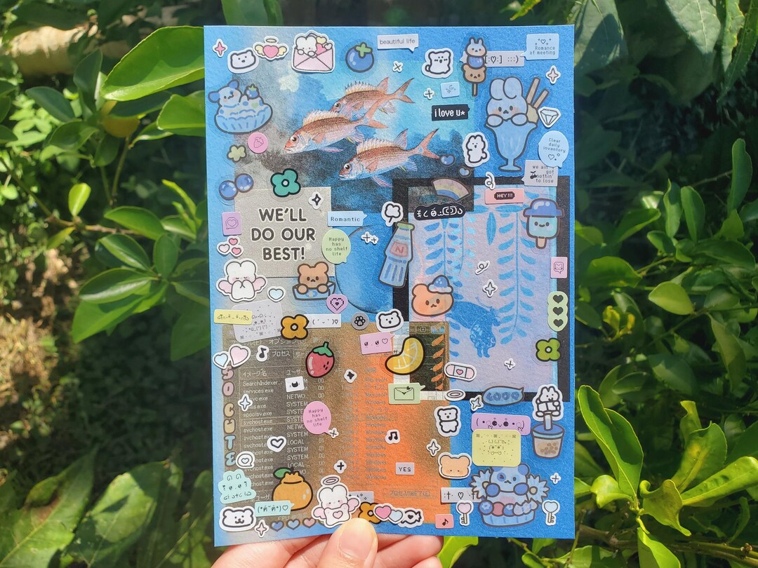 Do Our Best 5x7 Original Collage Art Print Kidcore Weirdcore Clowncore ...