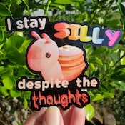 Worm on a String Cursed Sticker No One is Safe Blue Four Sizes ...