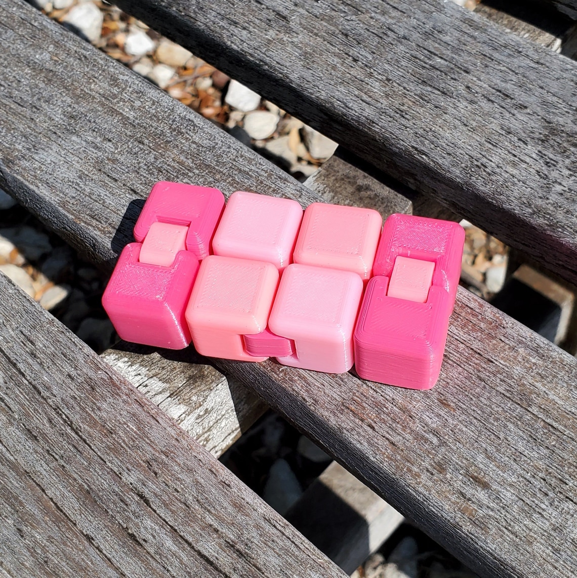 Fidget Infinity Cube LOVE PINK Edition - Etsy