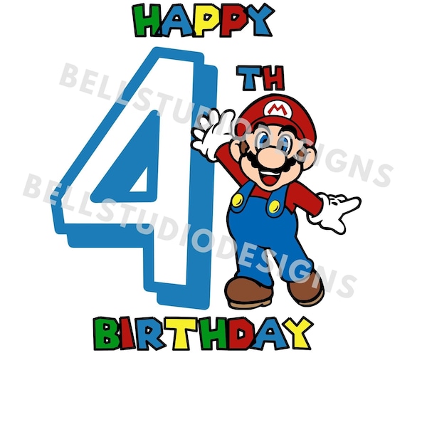 Mario Birthday Party - Etsy