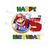 Super Mario 3rd Birthday PNG JPG, Mario Birthday PNG, Cricut ...